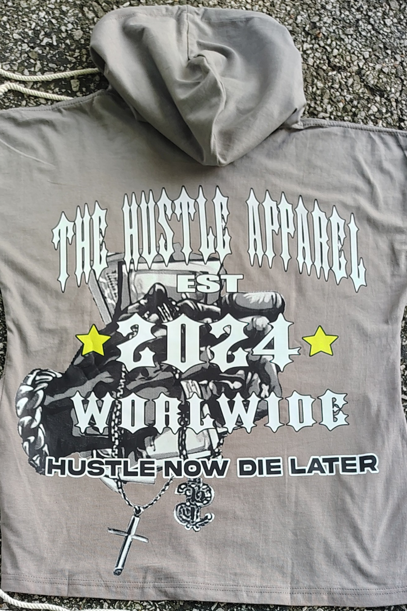 Men's Grey Hooded Short Set - Summer Two-Piece Casual Outfit | The ...